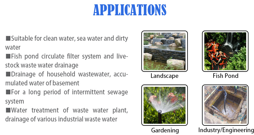 250W Factory Utility Stainless Steel Waste Water Sewage Drainage ...